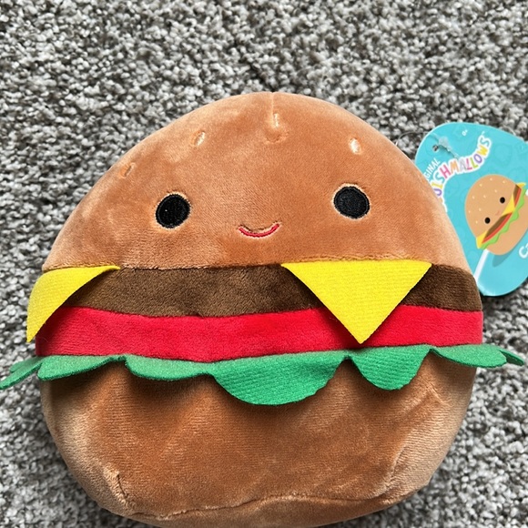 Squishmallows | Toys | Squishmallows Carl The Cheeseburger 5 Plush Food ...